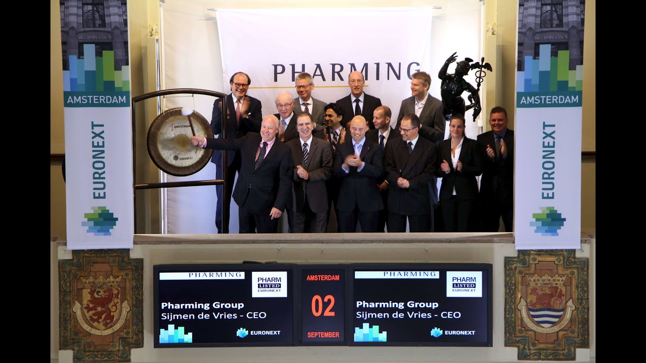 Pharming Group luidt gong ter viering van strategische vooruitgang ...