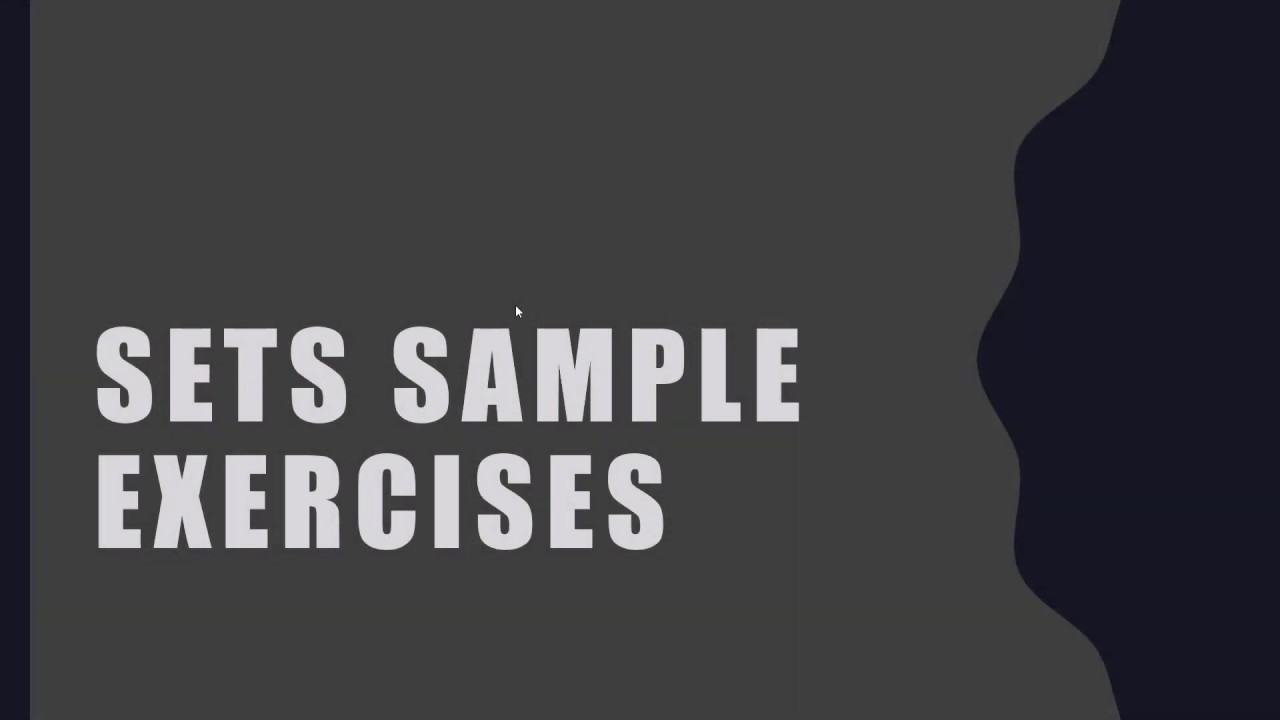 Discrete Structures: Set Element vs. Subset Exercises - YouTube
