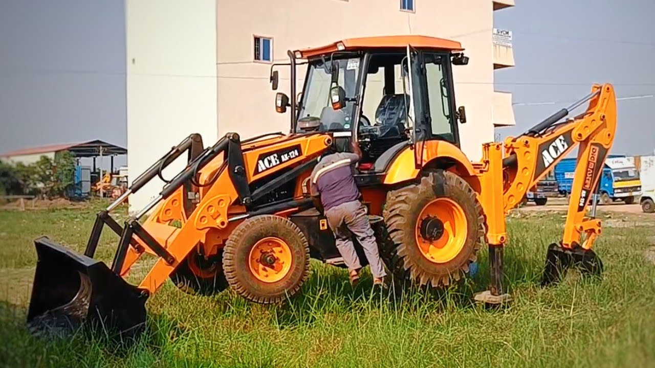 Ace backhoe loader - Rugged machine | Ax 124 | JP Tamil Tv - YouTube