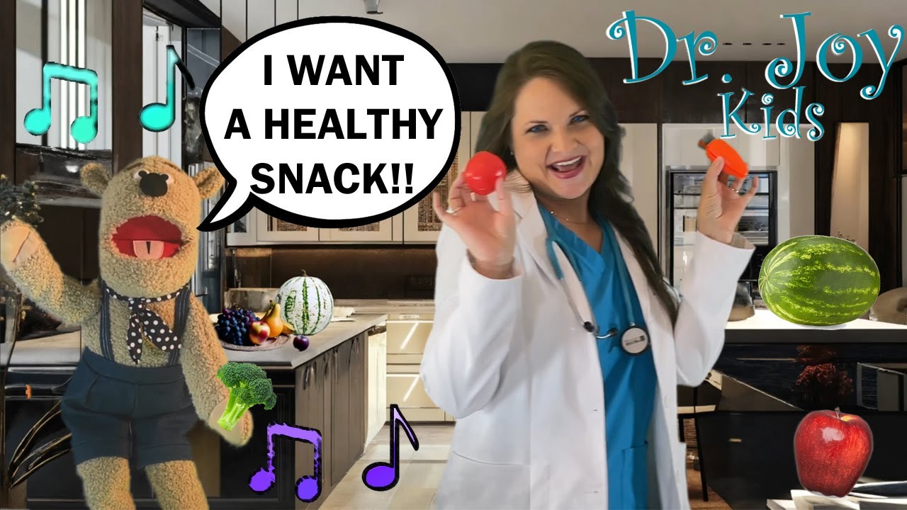 🍎 "Healthy Snack" Song with Teddy Tunes & Dr. Joy Kids 🥕 - YouTube