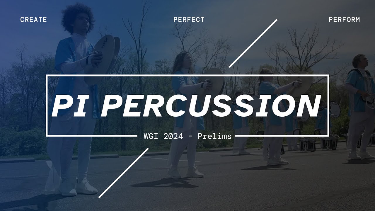 Pi Percussion Cymbal Line 2024 / WGI Prelims / In the Lot with Seavine ...