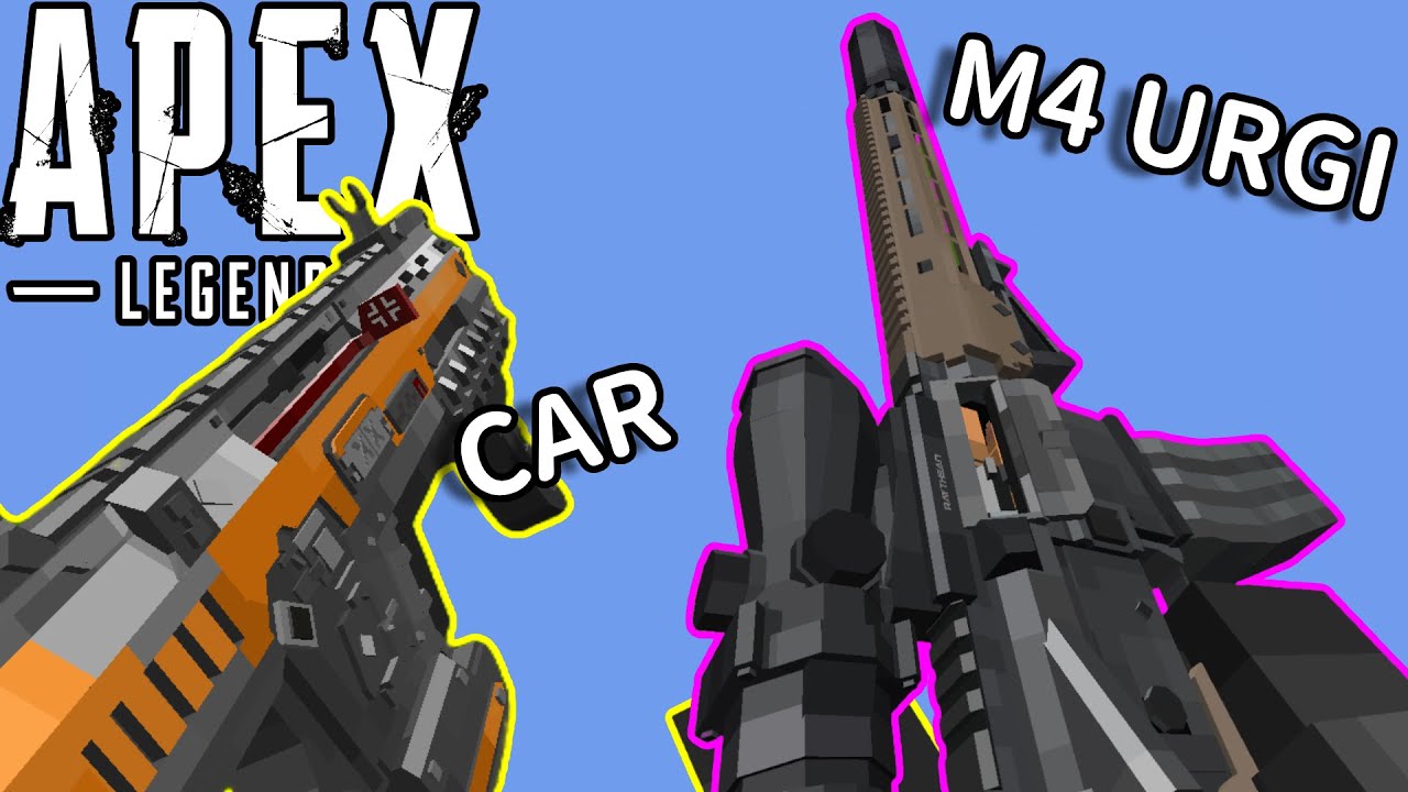 [ TaC Zero ] Play APEX's GUN in Minecraft？ | CAR SMG | M4 URGI | - YouTube