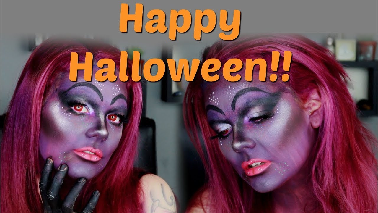Disney Villain Inspired Halloween Makeup Look Super Easy Youtube 0174