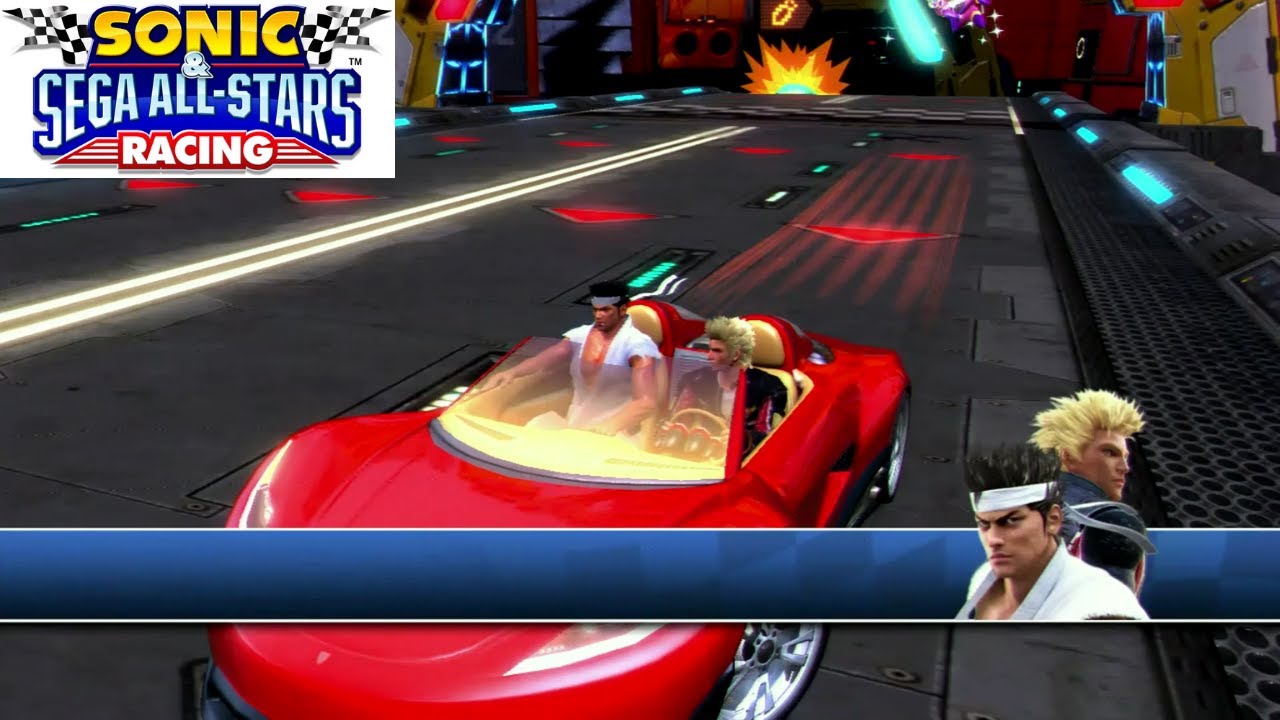 Sonic & Sega All-Stars Racing: Jacky & Akira Racing In Thunder Deck ...