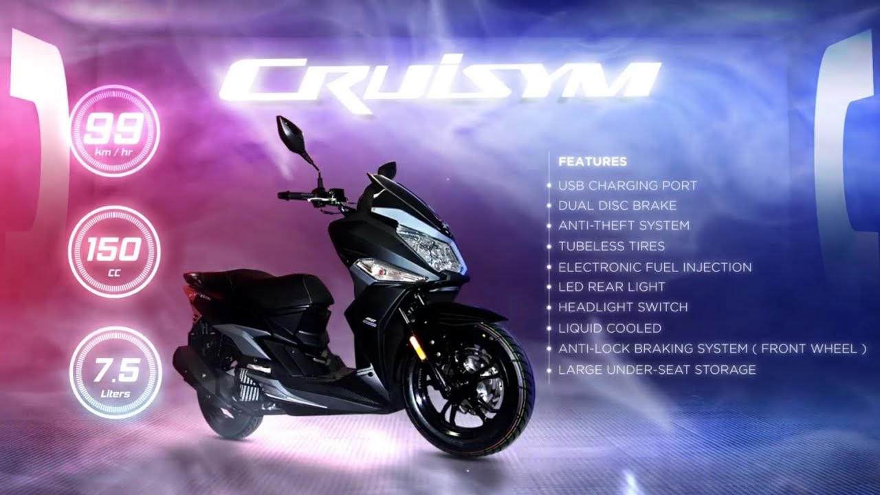 CRUISYM 150 SPECS || EPIC REVIEW - YouTube