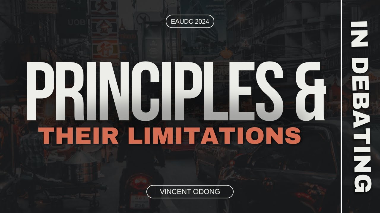 "How to Run/Support and Argue Against Principles in Debate" - YouTube