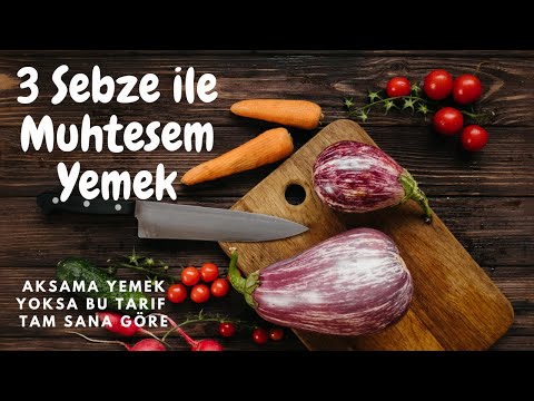 ŞAKŞUKA TARİFİ | 3 MALZEMELİ EN PRATİK YEMEK  🍆🍅🌶️