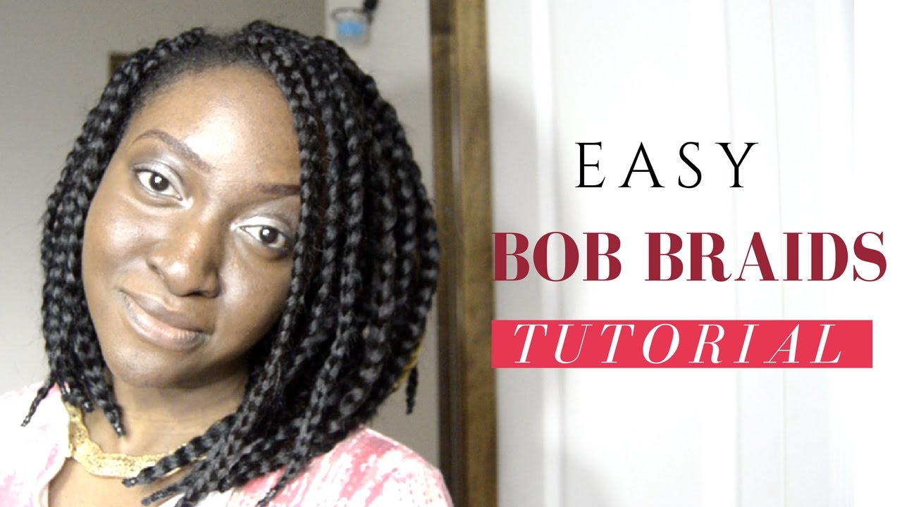 How to Bob Braids (Tutorial) - NO BURNING! - YouTube