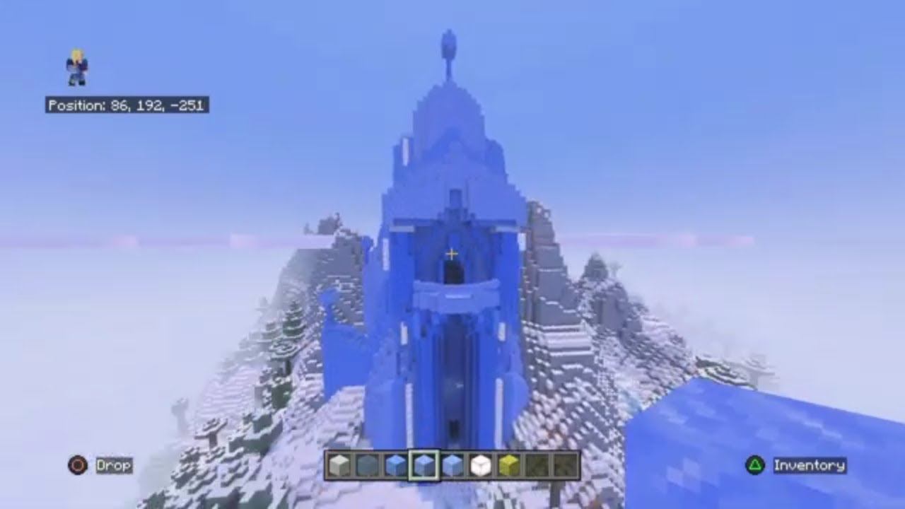 Building Elsa's Ice Palace #71 - Minecraft Frozen Elsa's Ice Castle ...