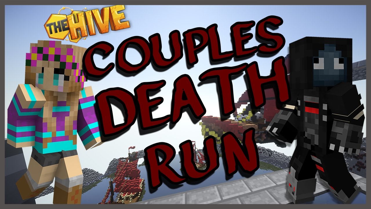 COUPLES DEATH RUN | MINECRAFT | THE HIVE | KiraBerry | ApexSquid - YouTube