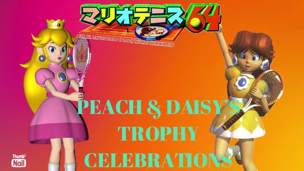 Mario Tennis 64 - Peach & Daisy's Trophy Animations - YouTube