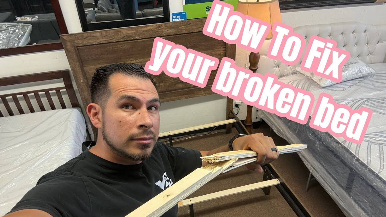 How to fix your broken bed frame - YouTube