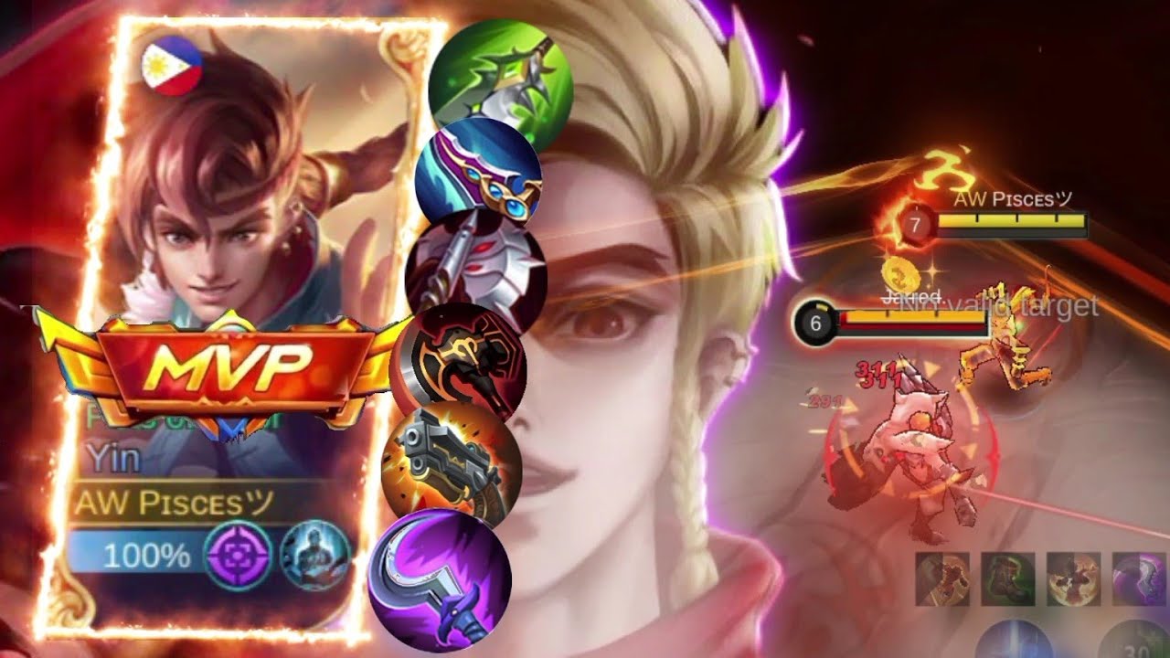 YIN ONE SHOT BUILD!! | YIN BEST BUILD 2023!! | MLBB | YIN GAMEPLAY ...