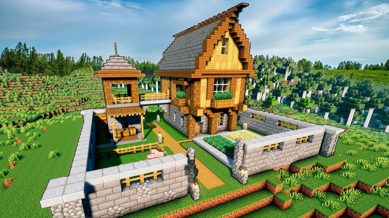Minecraft: Medieval Survival Base Tutorial | Easy Tutorial - YouTube