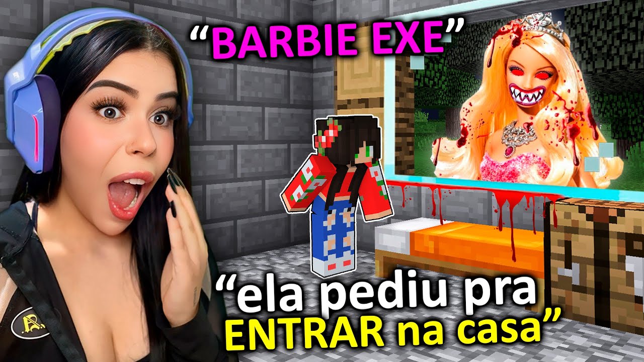 BARBIE EXE APARECEU NA NOSSA JANELA ÁS 3:00 DA MADRUGADA NO MINECRAFT ...