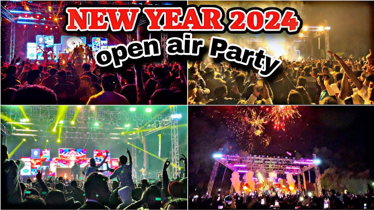 OPEN AIR NEW YEAR PARTY BILASPUR 2024|| organised by Voodoo||dj night ...