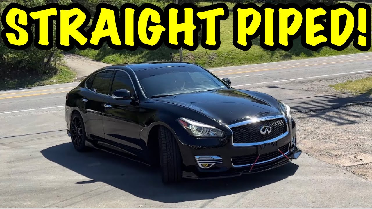 We Straight Piped a 2015 Infiniti Q70 3.7L V6! - YouTube