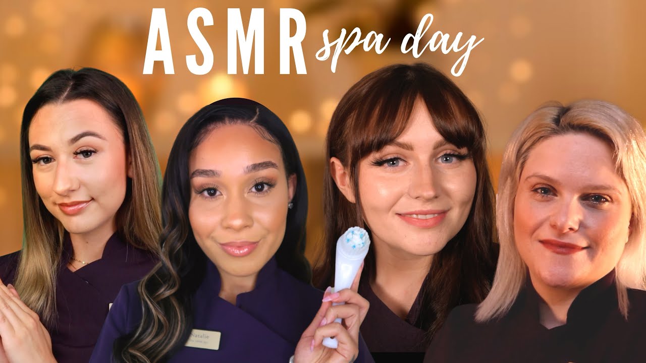 ASMR Relaxing Spa Day Roleplay 🌱(Facial, Neck/Shoulder Massage & Foot ...