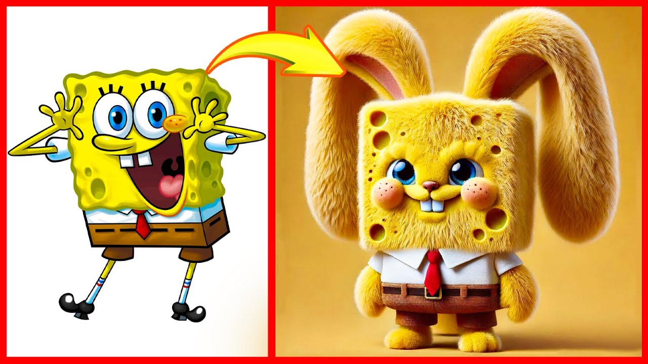 SpongeBob SquarePants as a Rabbit 🐇🤩| All SpongeBob Characters - YouTube