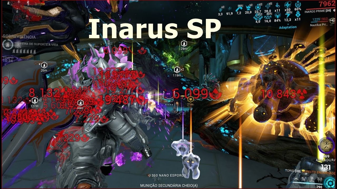 Warframe Inarus VS infestados SP - YouTube