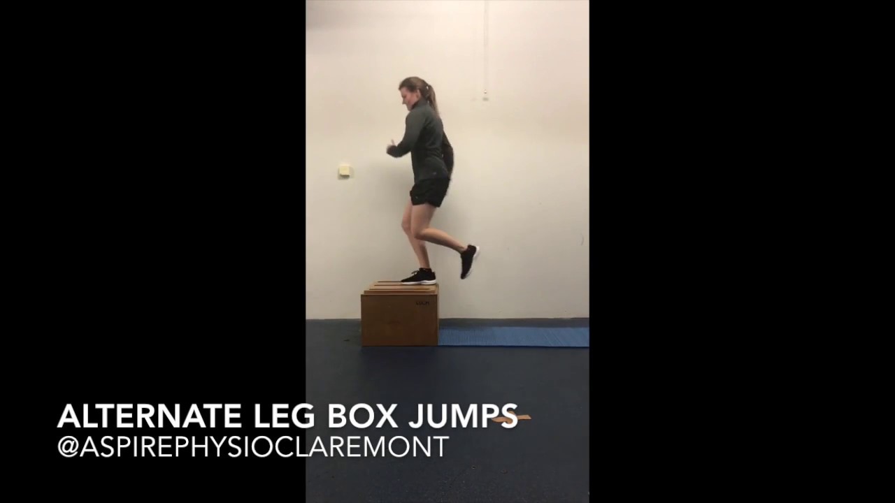 Alternate leg box jumps - YouTube