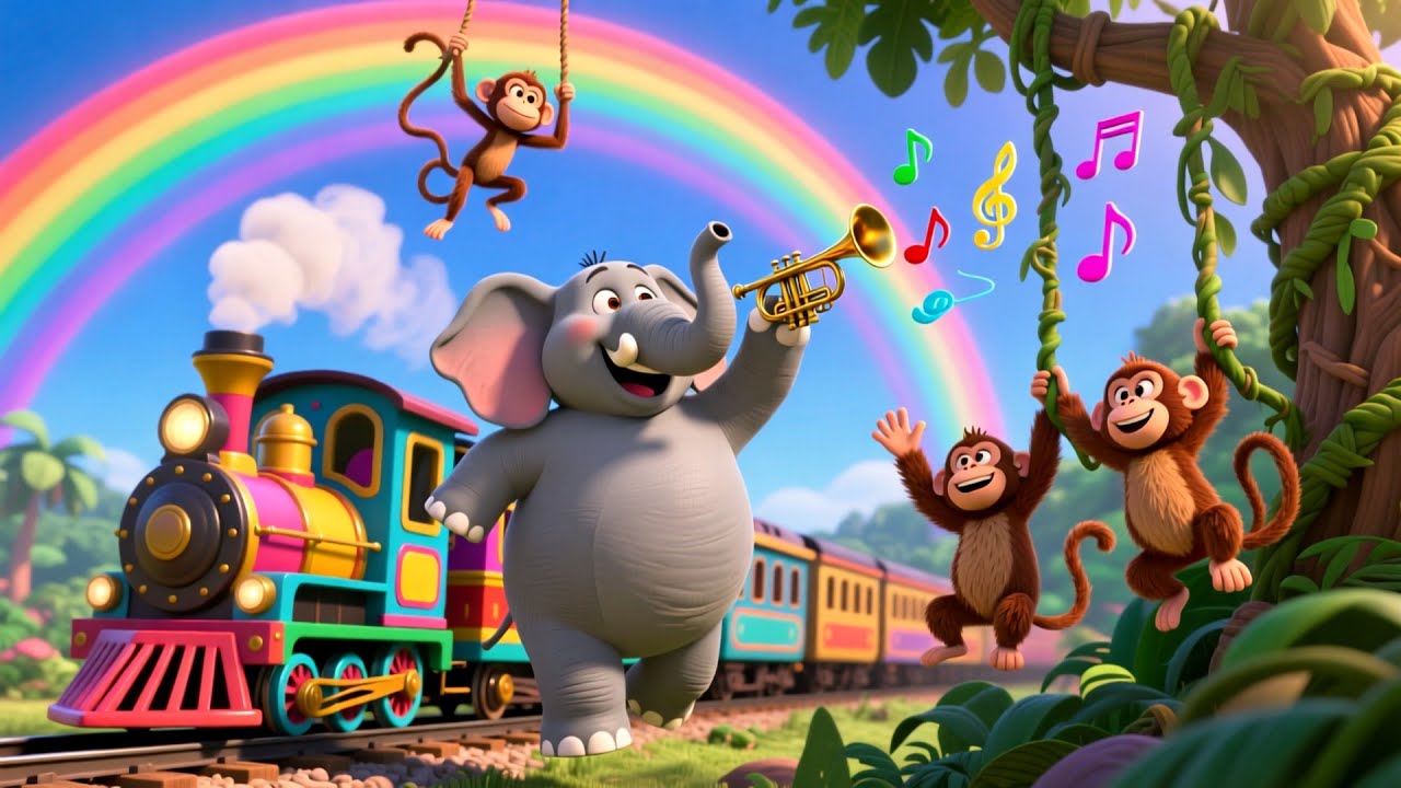 The Choo Choo Counting Train 🚆 | Fun Baby Songs & Nursery Rhymes for ...