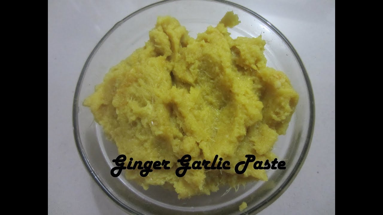 Home made Ginger Garlic Paste/Allam vellulli Paste - YouTube