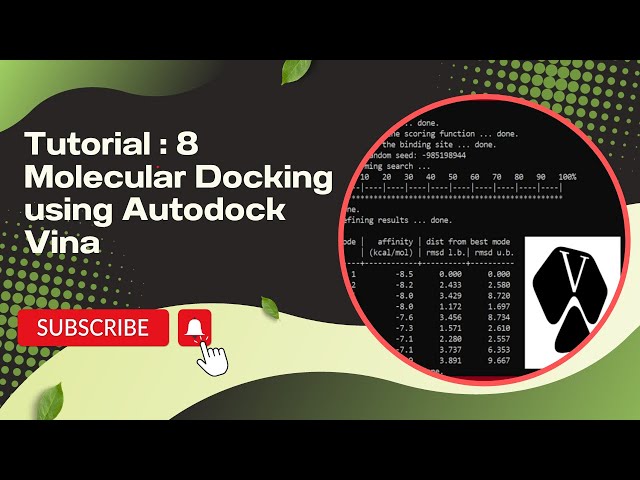 Video Tutorial How To Perform Docking Using Autodock Vina
