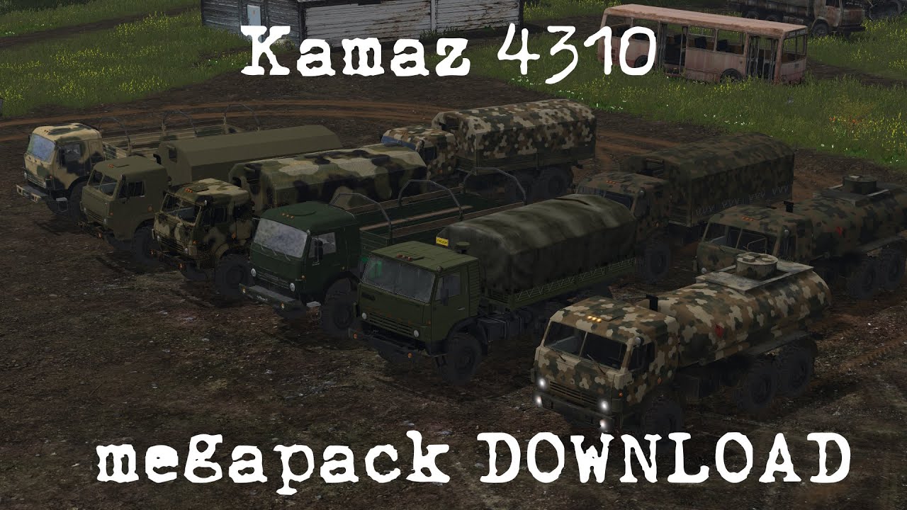 Military Truck Kamaz 4310 pack #FS17 - YouTube