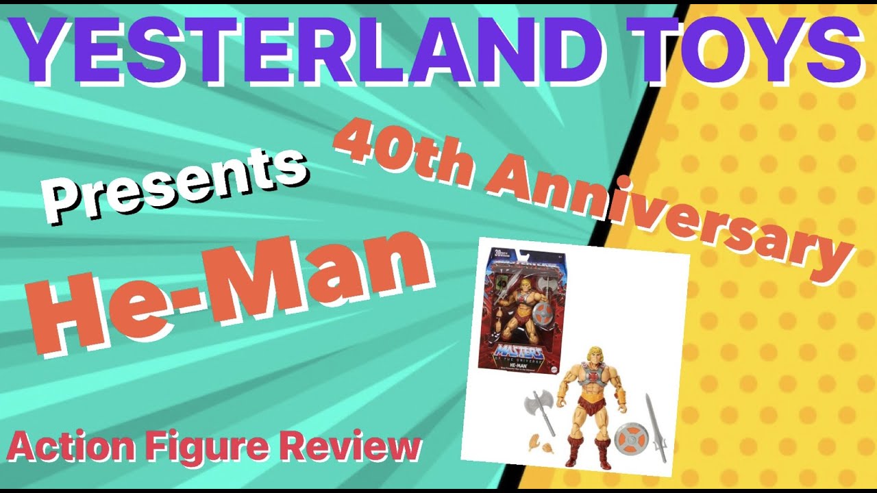 40th Anniversary He-Man Action Figure Review - YouTube