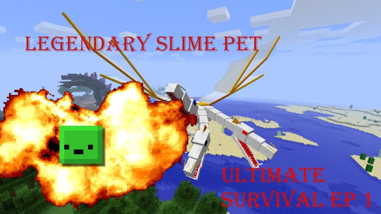 Minecraft: ULTRA Modded Survival Episode 1 | Legendary Slime Pet ...
