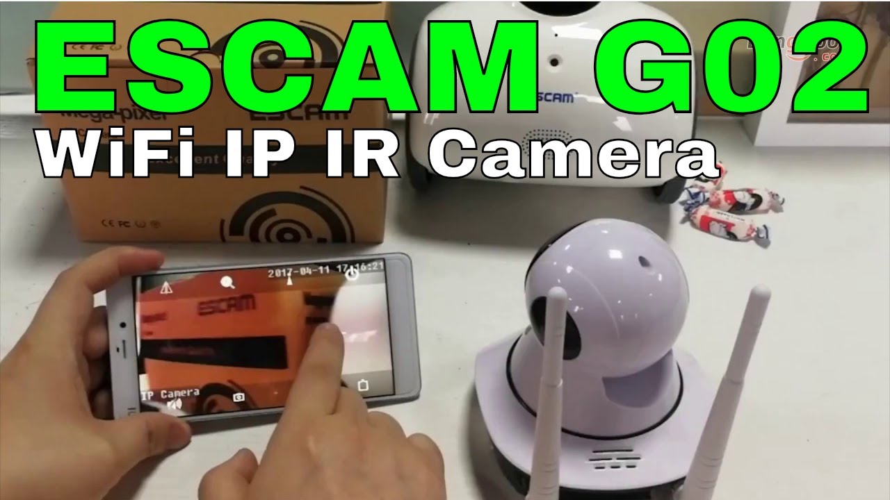 ESCAM G02 Dual Antenna 720P Pan/Tilt WiFi IP IR Camera - YouTube
