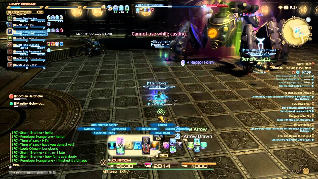 FINAL FANTASY XIV Alexander Stage 2 Fun Times - YouTube