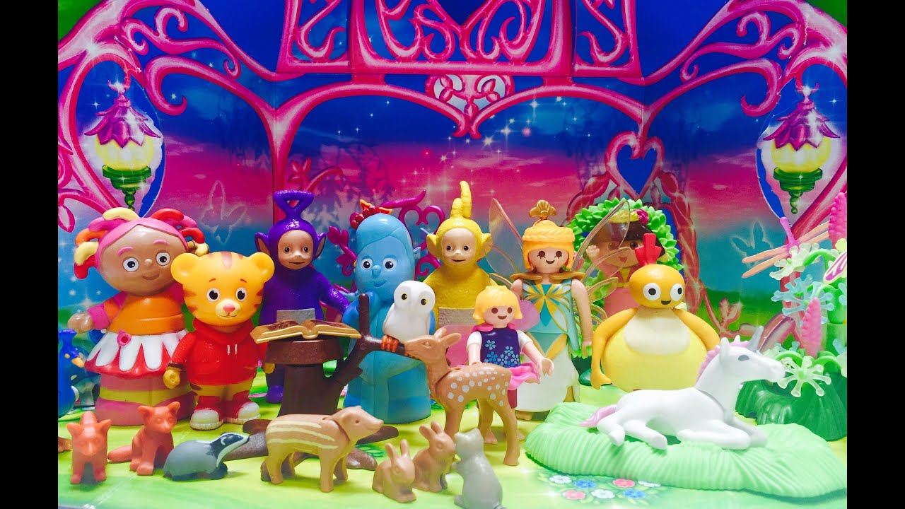 IN THE NIGHT GARDEN, Teletubbies and Twirlywoos Toys Visit Fairies ...
