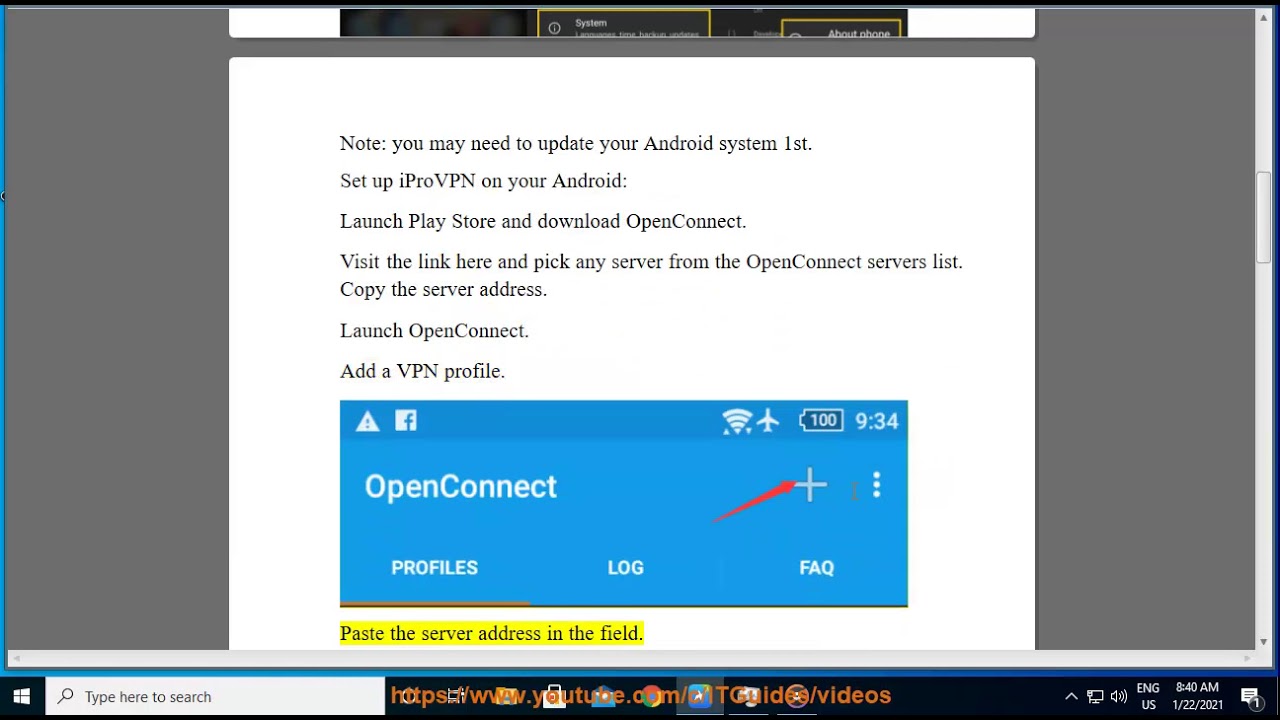 Set up iProVPN on Android w/ OpenConnect - YouTube
