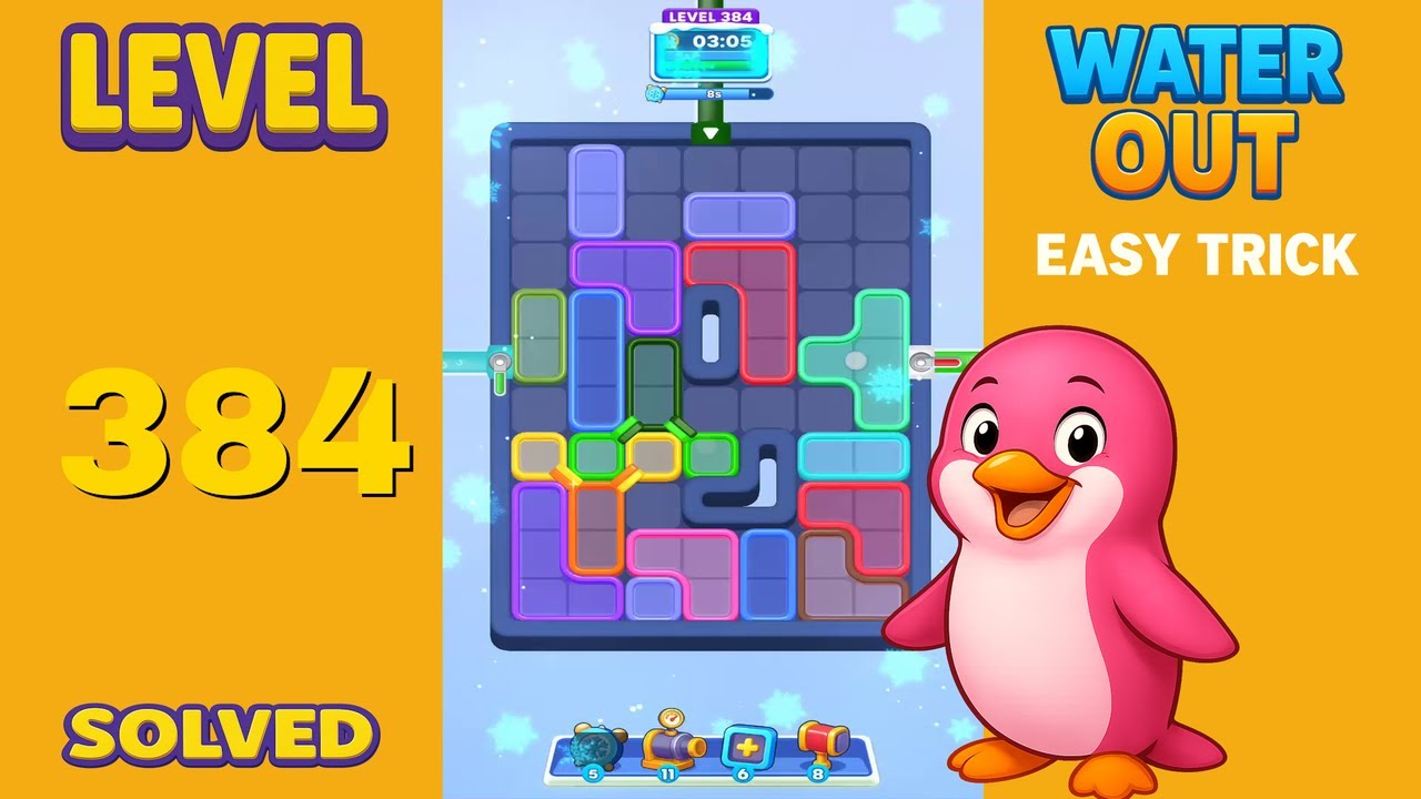 Water Out Puzzle Level 384 – Easy Solutions - YouTube