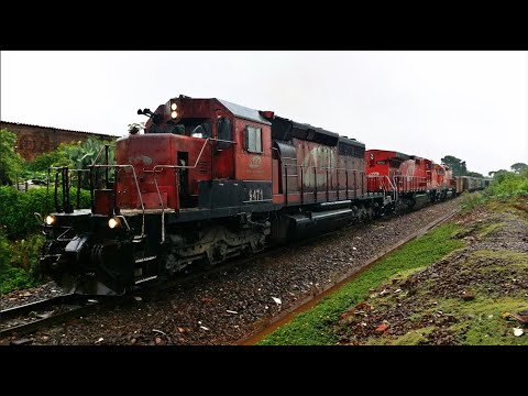 Trem carregado com SD40-2 9471 ex High Nose - Fevereiro/2016 - YouTube
