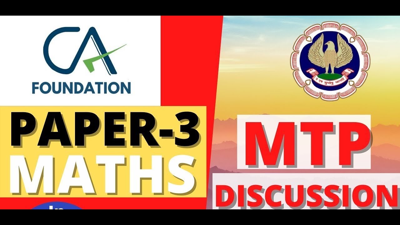 MTP SERIES 1 (MAY 2024)/ CA FOUNDATION/PYQ/SOLUTIONS/ TRICKS - YouTube