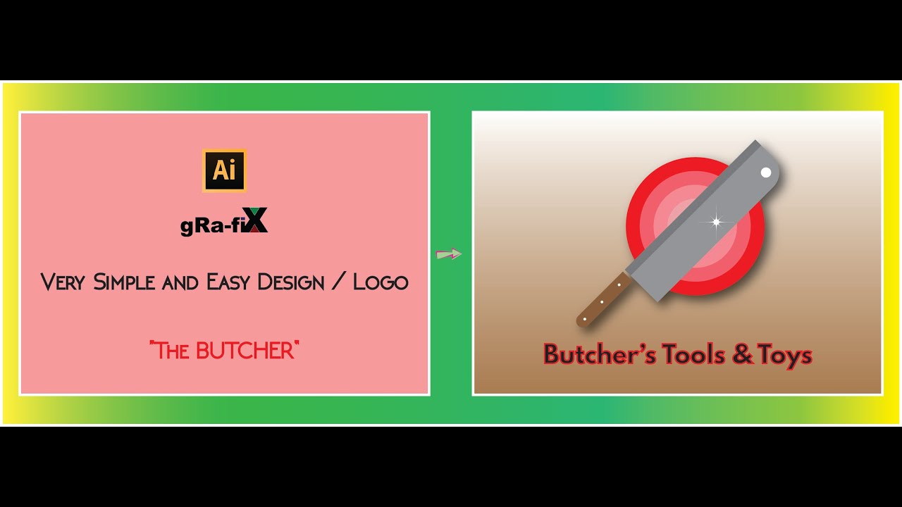 Adobe Illustrator: Very simple and easy design - YouTube