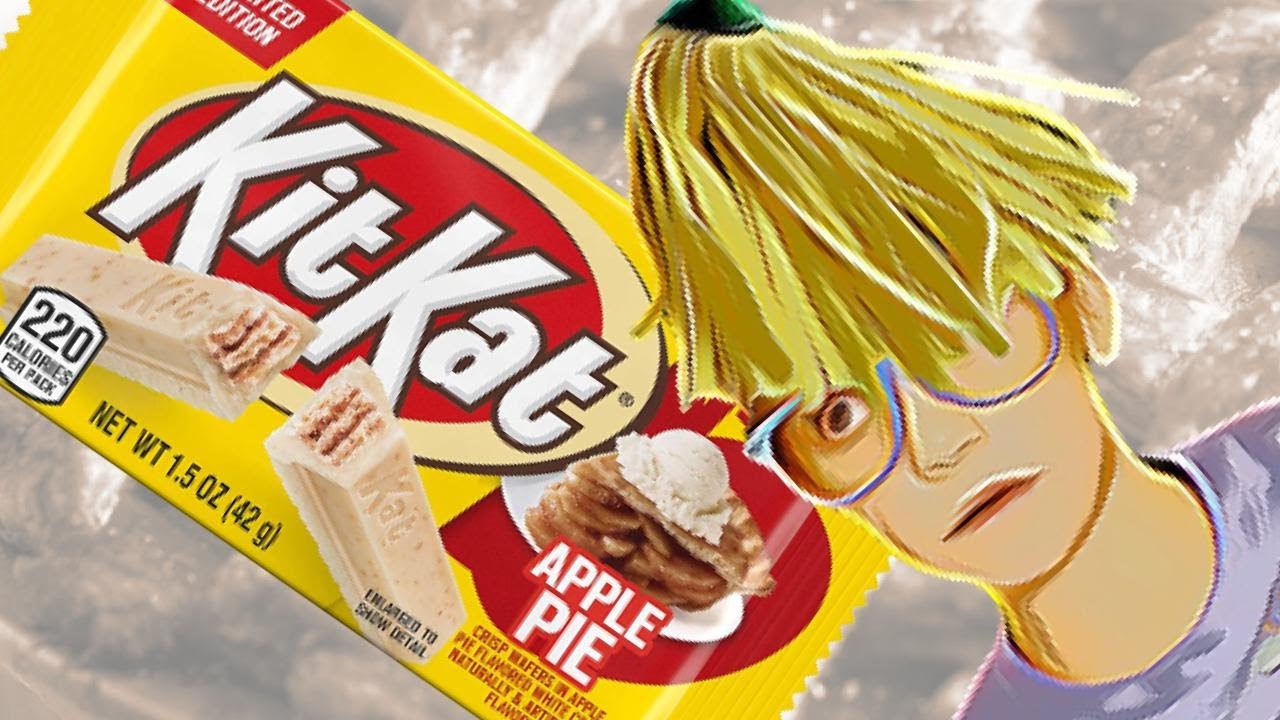 Trying The Limited Edition White Chocolate Apple Pie Kit Kat Bar - YouTube