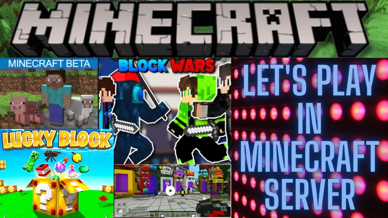 Minecraft server games|Let's play in Minecraft Server|Beta games, Lucky ...
