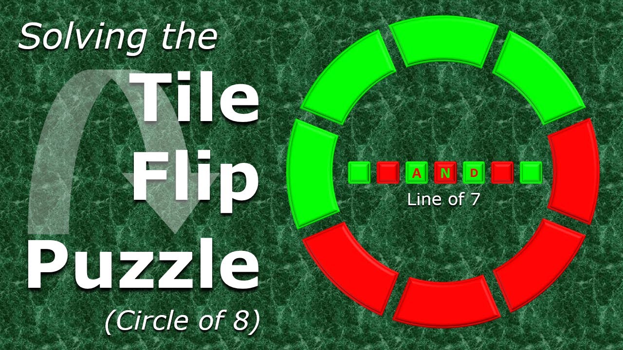 Tile Flip Puzzle, Circle of 8 (How to Solve) - YouTube