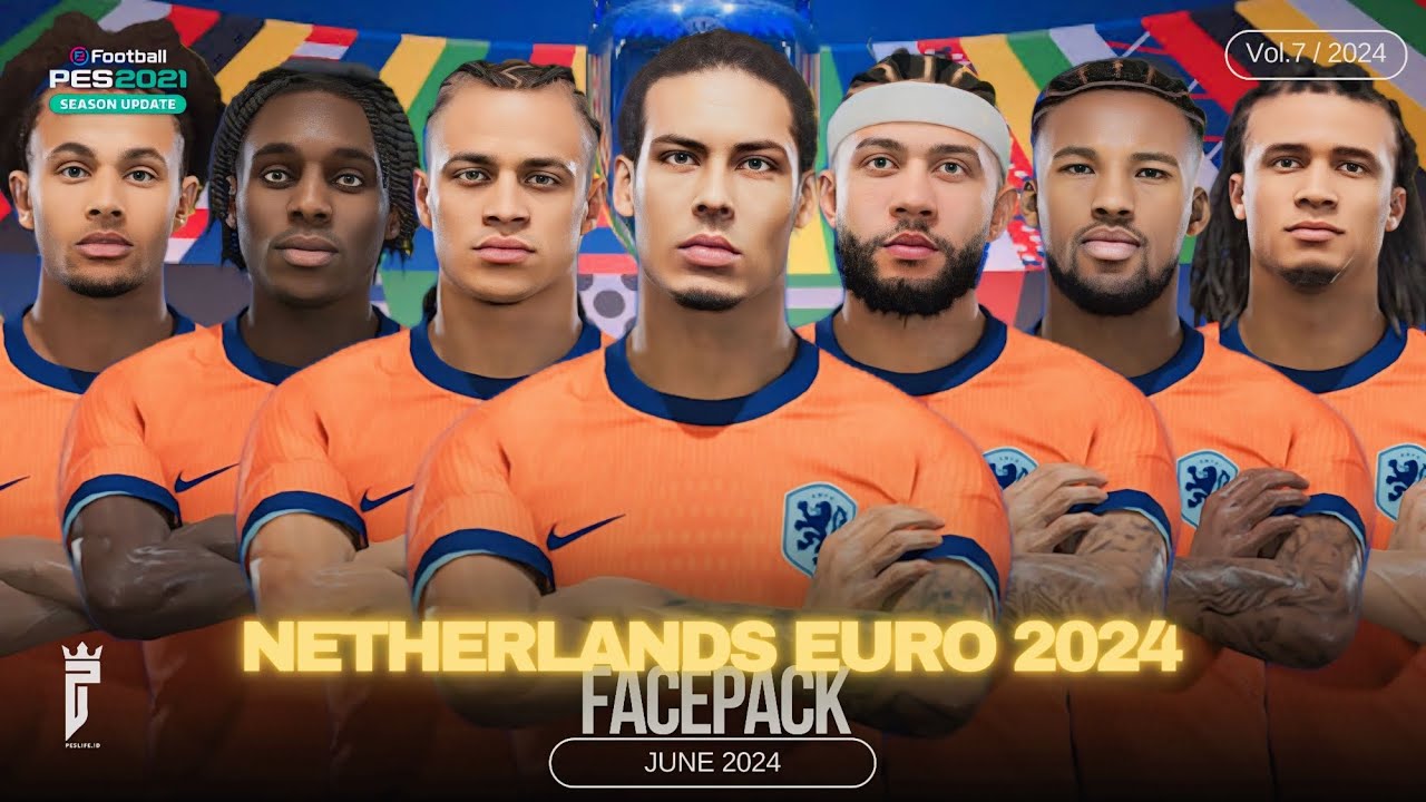 Netherland Facepack Pes 2021 & Football Life 2024 (Update Squad, Number ...