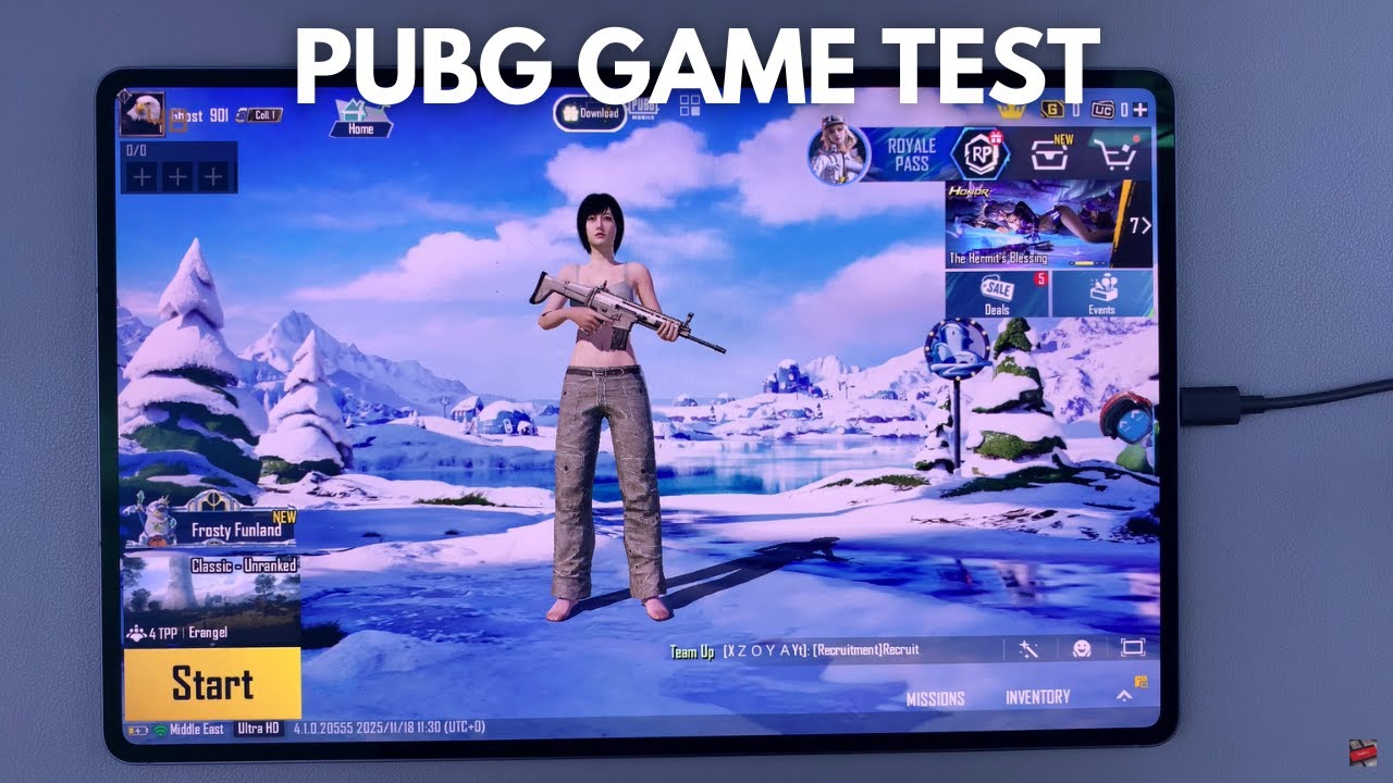 Samsung Galaxy Tab S11 Ultra | PUBG Mobile Game Test - YouTube
