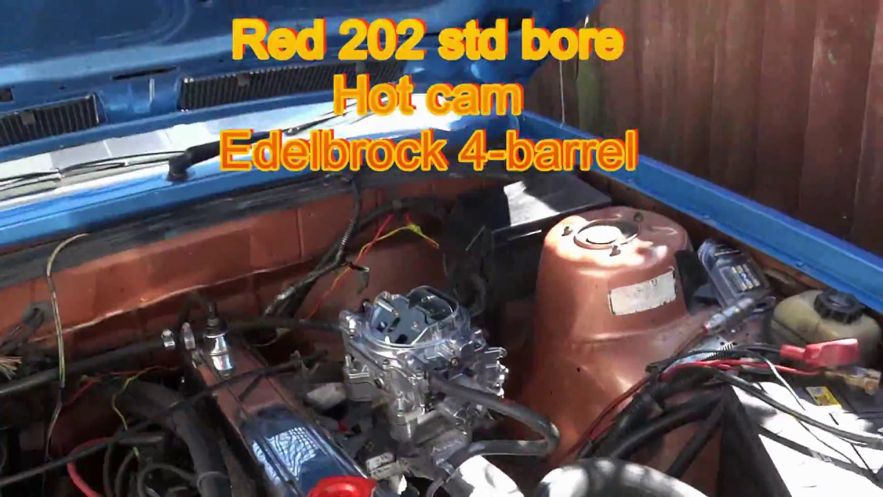 Holden 202 Red With Edelbrock 4-barrel, 40% OFF