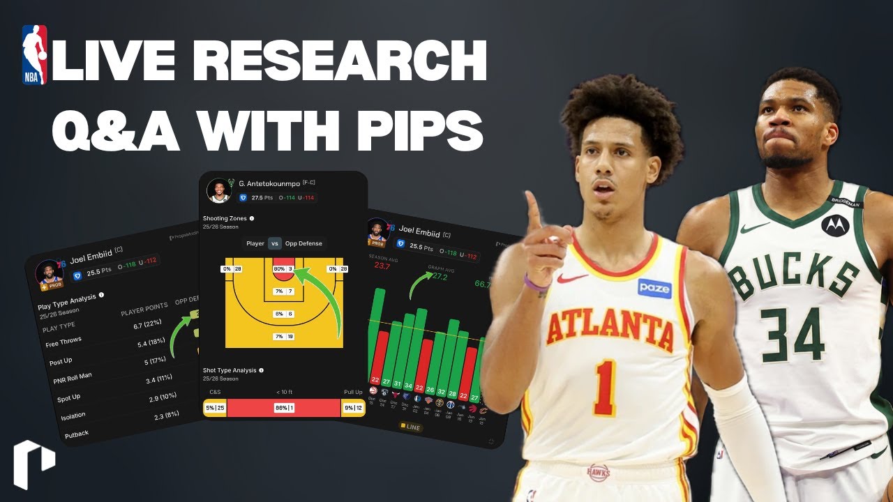 Great 7 game NBA SLATE Live Research + Q&A with Pips - YouTube
