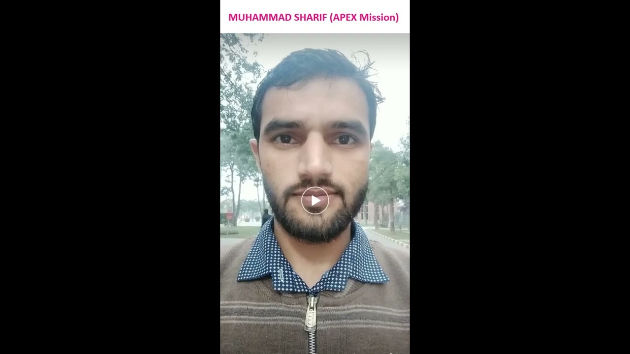 MUHAMMAD SHARIF | APEX MISSION