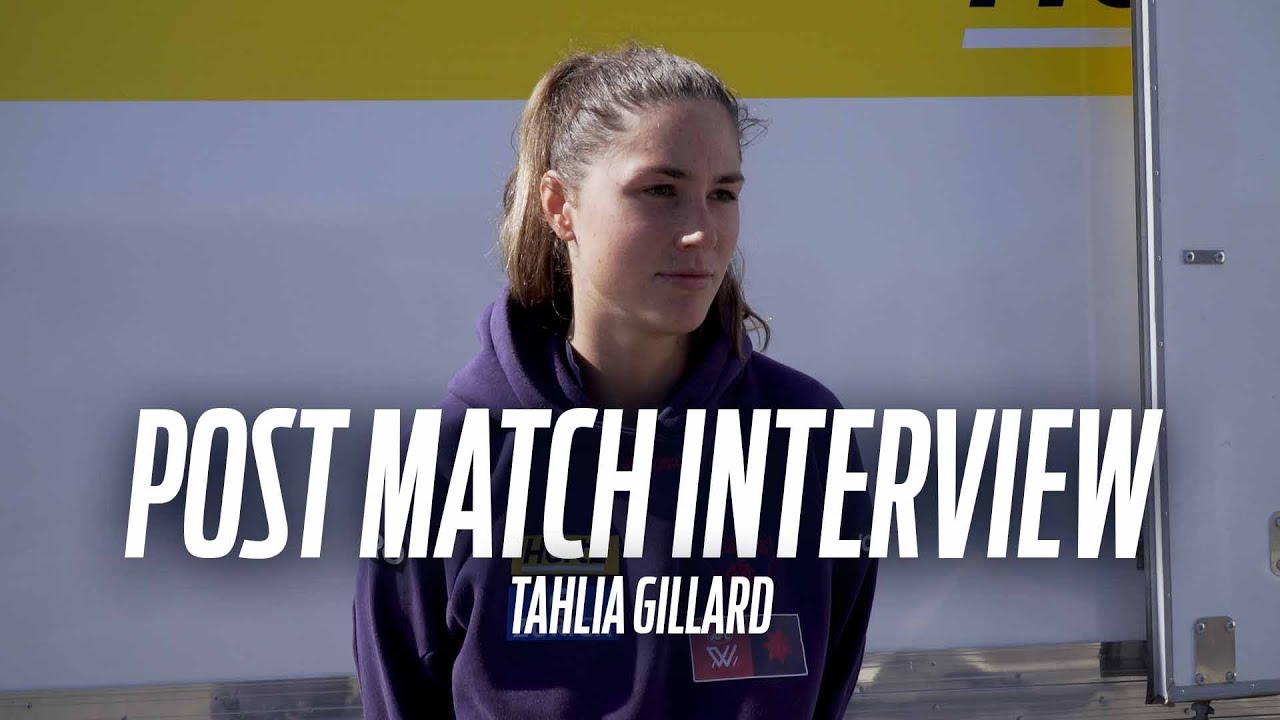 Post-match | Tahlia Gillard - YouTube