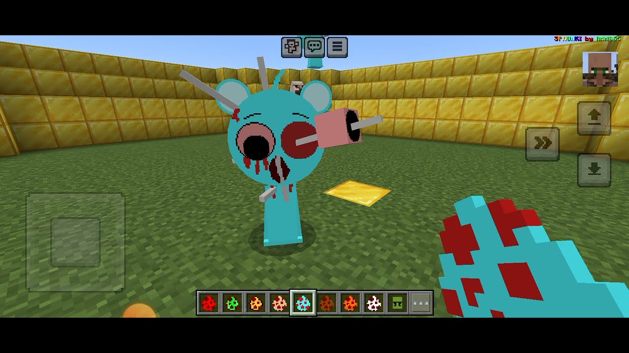 Sprunki vs golem monsters killer run janicraft and minecraft mods - YouTube