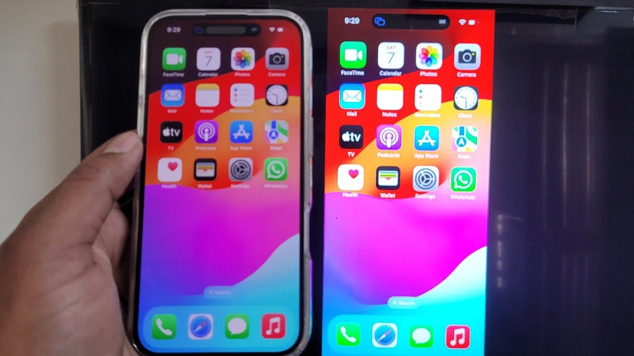 How to connect iphone to tv | Screen mirroring iphone to tv | Mirror ...